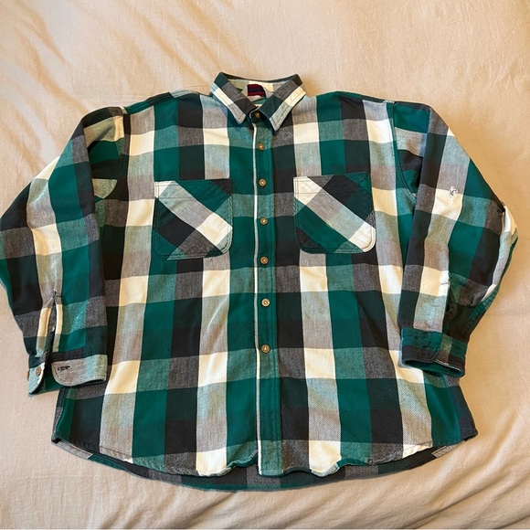 Big Mac | Shirts | Vintage Big Mac Flannel Button Down Shirt Distressed ...